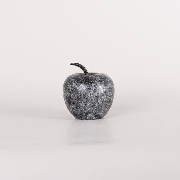Small grey marble apple – thecuriouscollector.myshopify.com