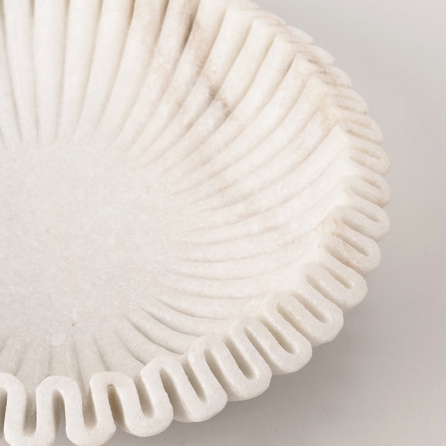 handmade marble fluted bowls (3 sizes) – thecuriouscollector.myshopify.com