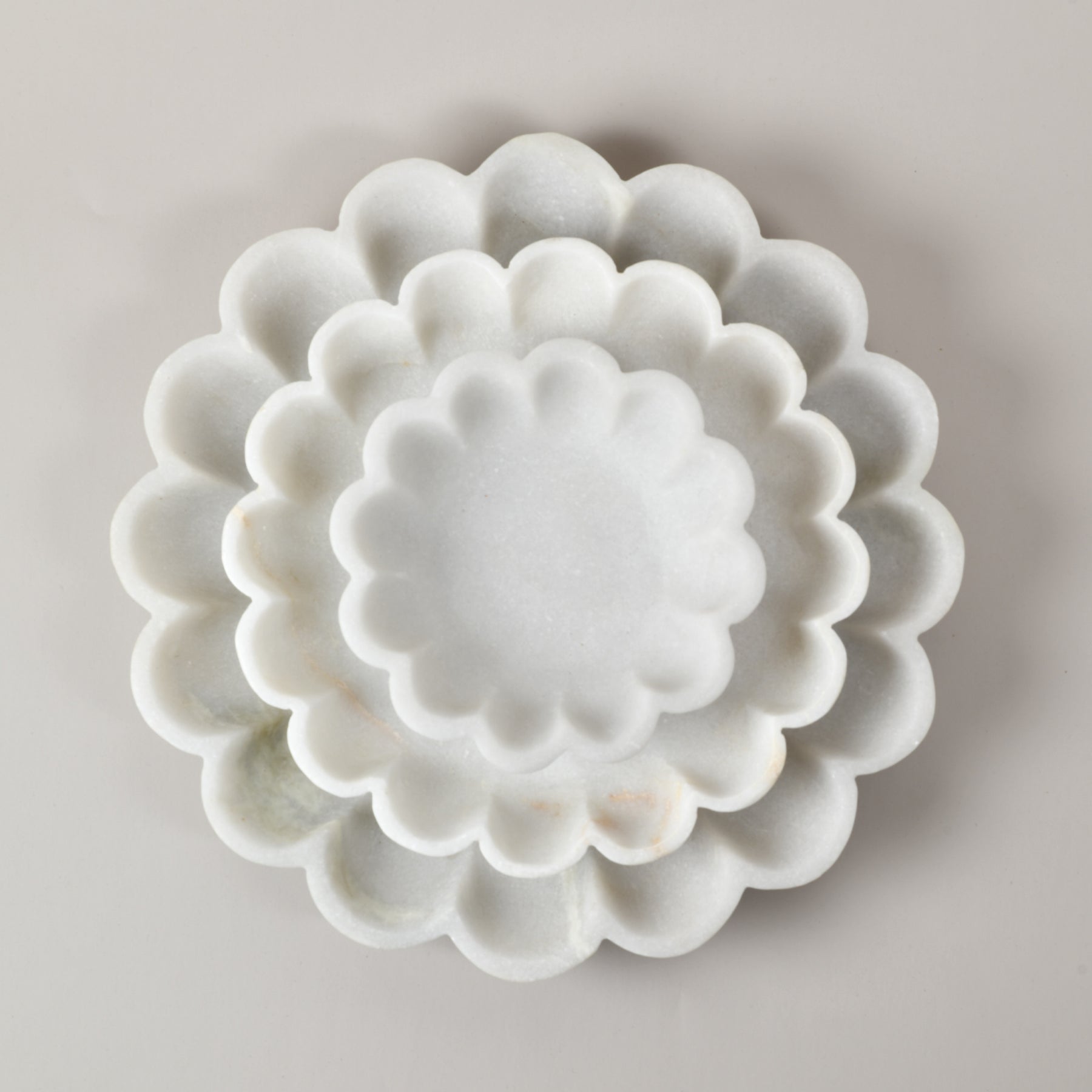 White Marble Flower bowl (3 Sizes) – thecuriouscollector.myshopify.com